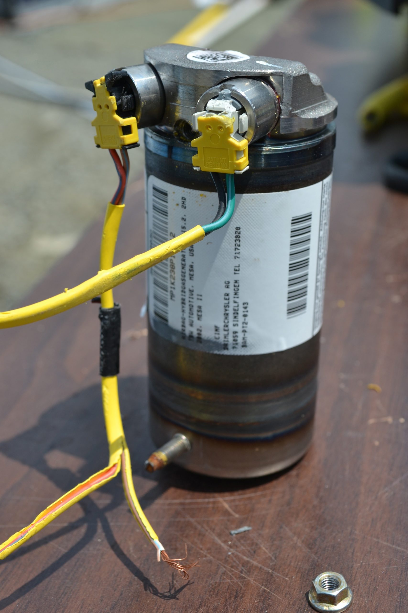 Steering Wheel Airbag Stored Gas Inflator – University of Extrication